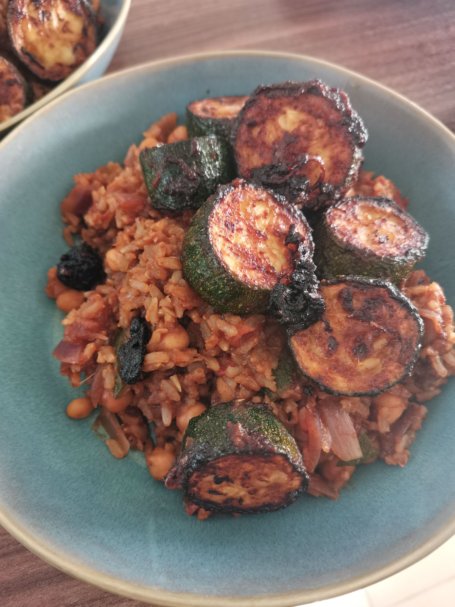 Maple syrup and lemon courgettes and vegetable rice – healthymumma.co.uk